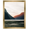 22x28 Brown Metallic Wood Frame - 'Brushed Steel' Thin - Great for ...