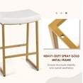 Summit Living Contemporary Glam 24 inch Saddle Bar Stools Set of 4 ...