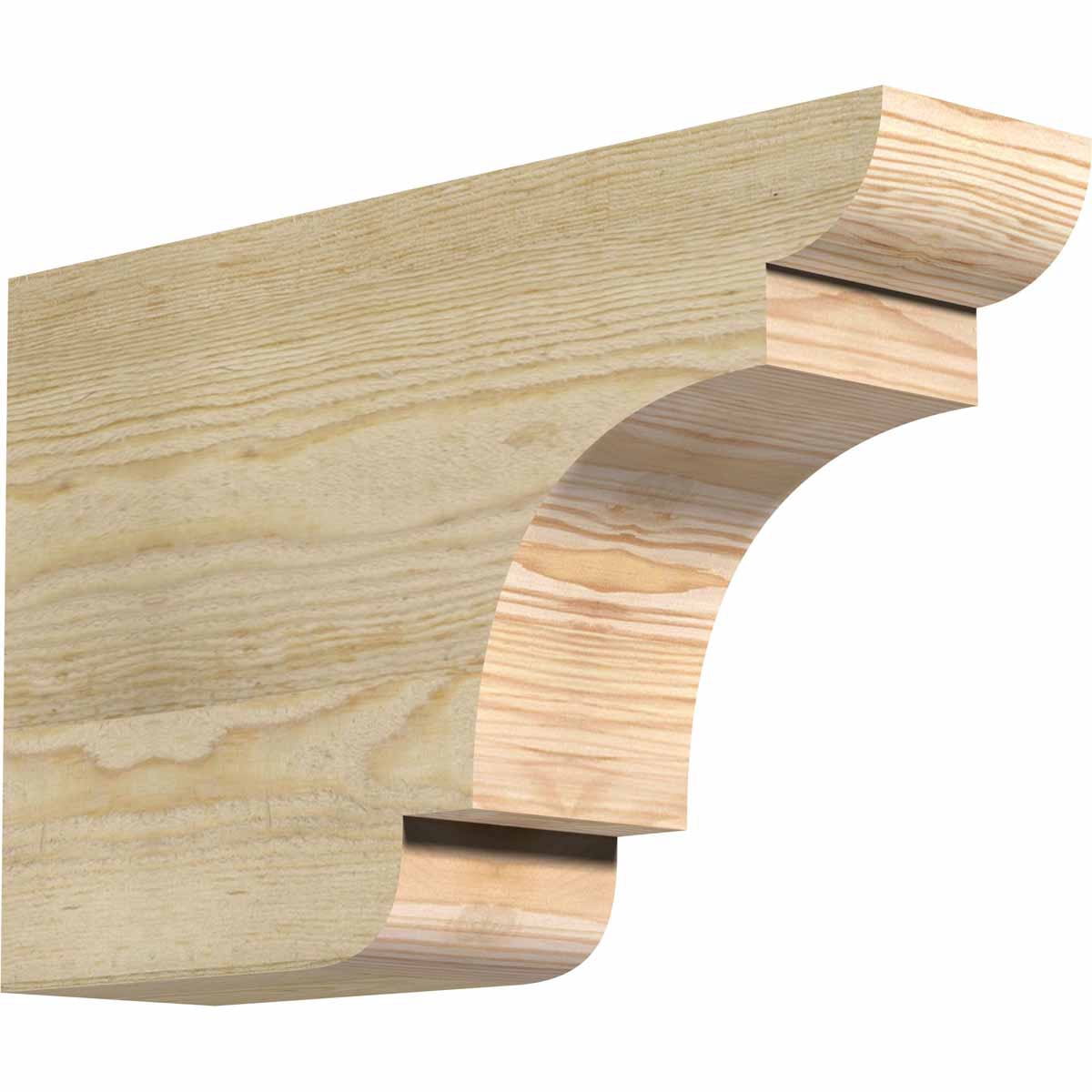 4"W x 10"H x 16"L New Brighton Rough Sawn Rafter Tail, Douglas Fir ...