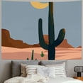 Chilfamy Western Vertical Tapestry, Mountain Tapestry Moon Botanical ...