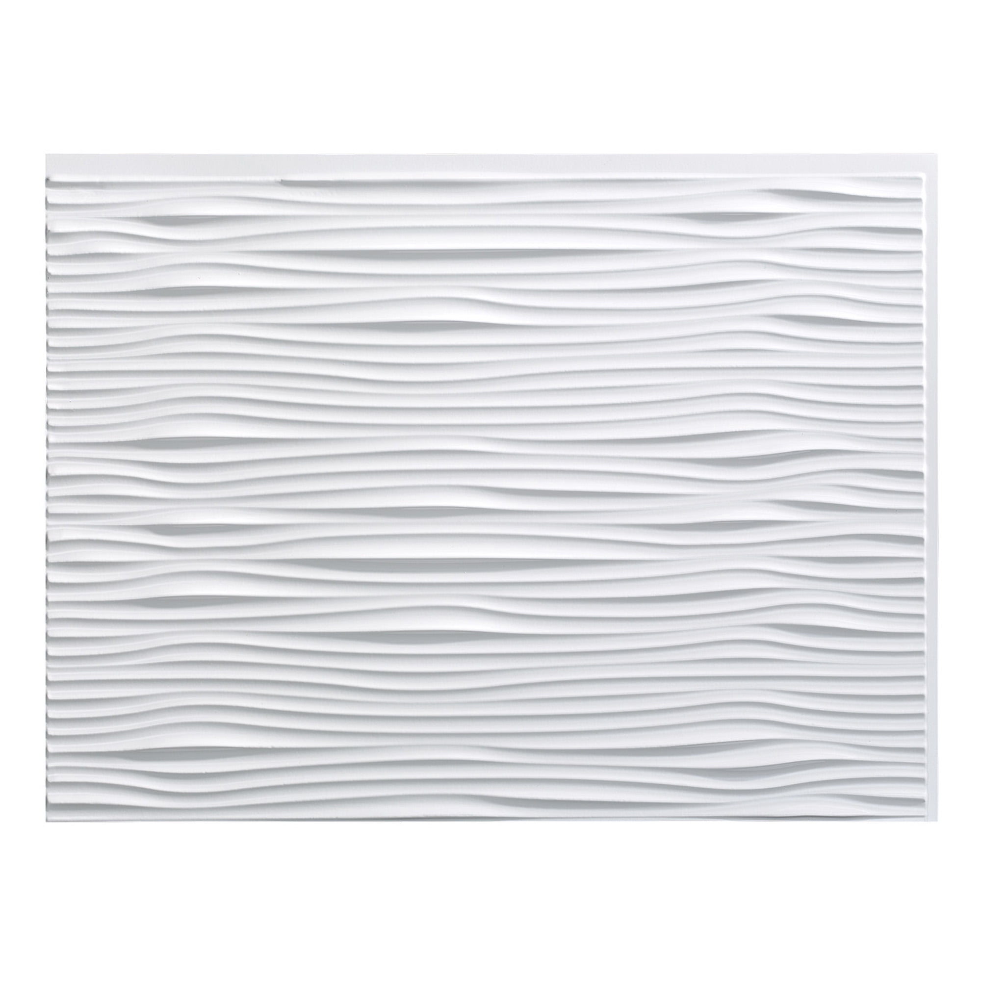 Fasade Easy Installation Waves Gloss White Backsplash Panel for Kitchen ...