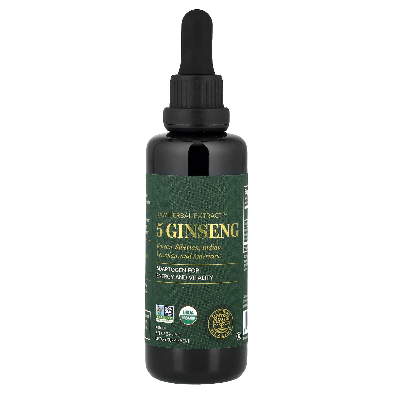 Extracto de hierbas Global Healing 5 Ginseng, 59,2 ml, crudo | Bodega ...