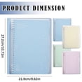 B5 Refillable Binder Notebook Green Smart Ring Binder 26 Holes 60 ...