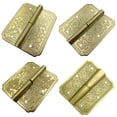 Antique Carved Brass Cabinet Door Hinges Furniture Repair Hinge Drawer ...