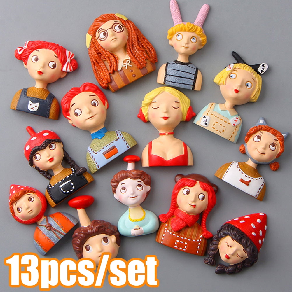 Vnanda 13Packs Girl Magic Refrigerator Magnet-Funny Refrigerator Magnet ...