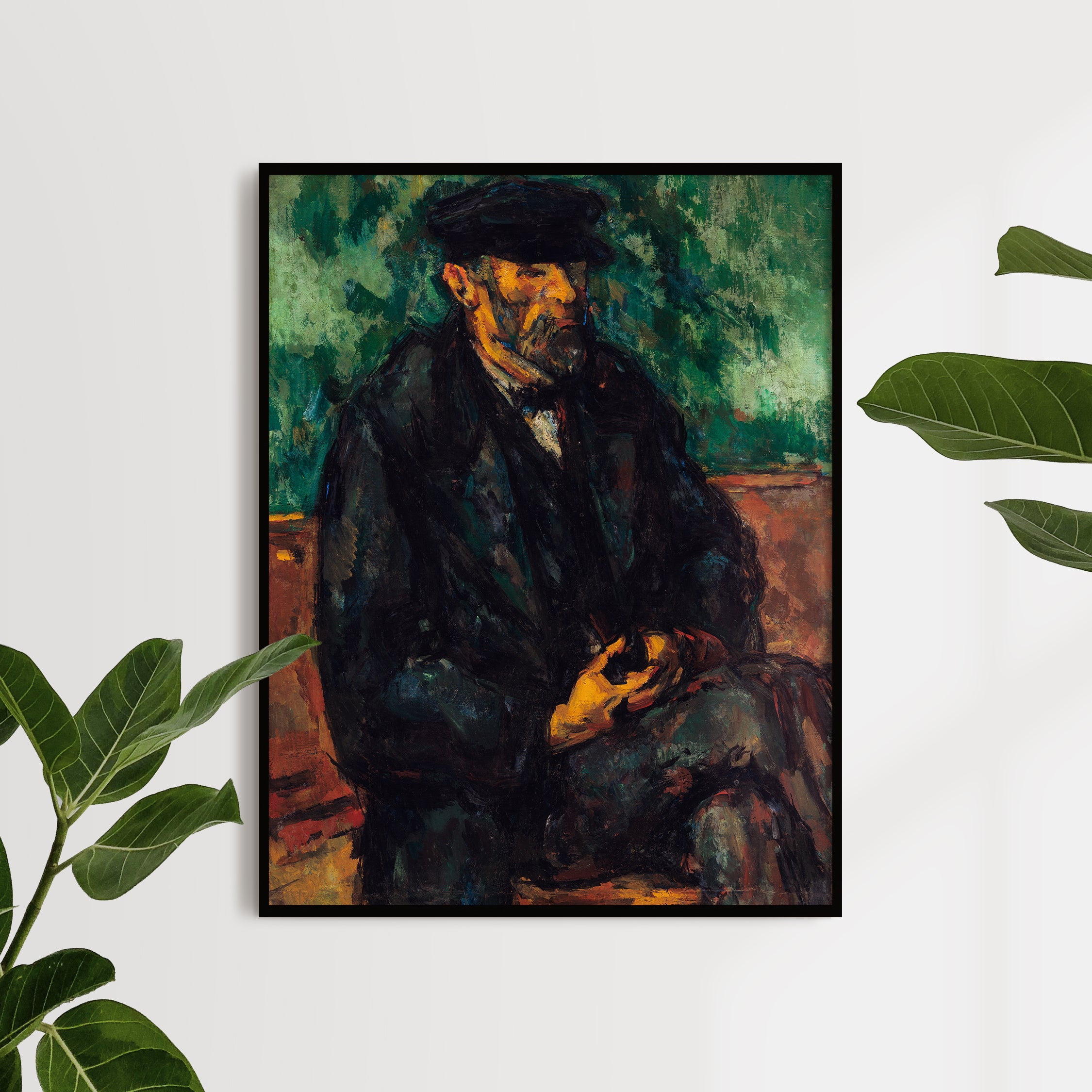 The Gardener Vallier - 1906 | Paul Cézanne | Premium Fine Art Print | 19th Century French | Post ...