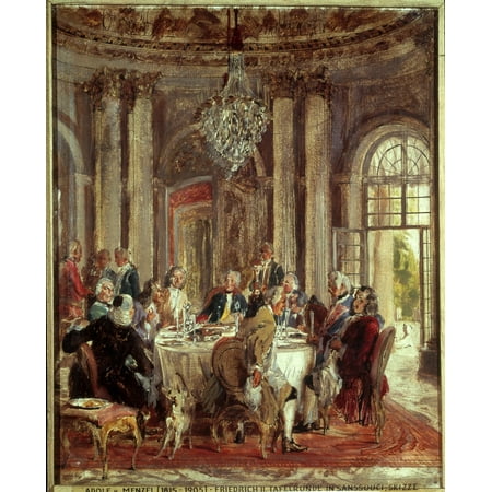 1456 Adolf Menzel (1815-1905) German School Poster Print (24 x 36 ...