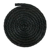 Extreme Max 3008.0034 Solid Braid MFP Utility Rope - 1/2" x 100', Black ...