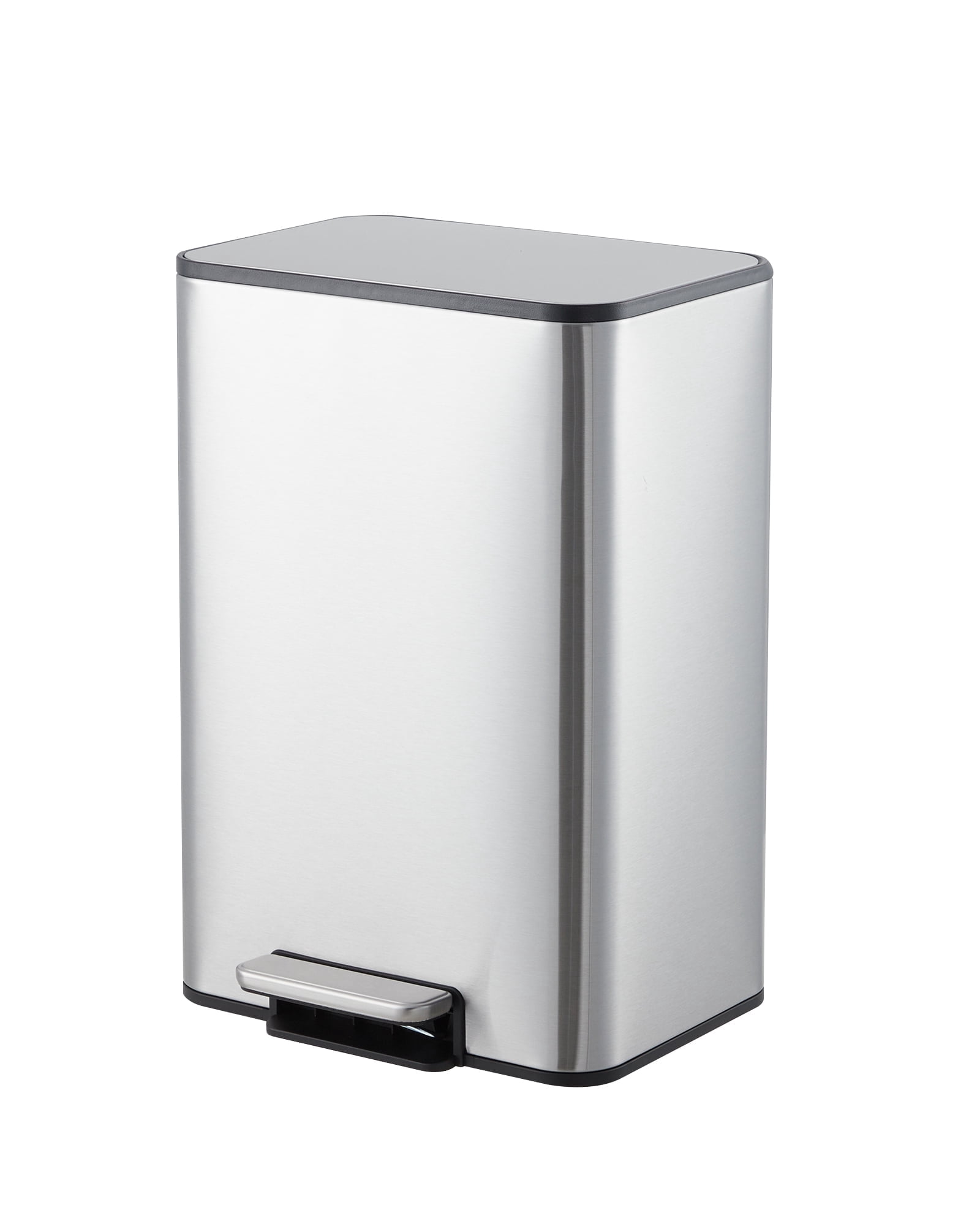 YUSAZENS 4 Gallon Trash Can with Lid, Stainless Steel Garbage Can with ...