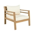 Rowena Classic Outdoor Patio Club Chair, Armchair with Solid Wood Frame ...