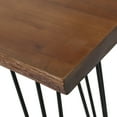 Noble House Industrial Faux Live Edge Rectangular Bar Table, Natural ...