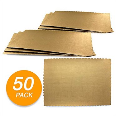 Paper Placemats for Dining Table - Disposable Scalloped Edges Color ...