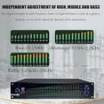 Audio Stereo Graphic Equalizer, Professional 2-Channel Graphic ...