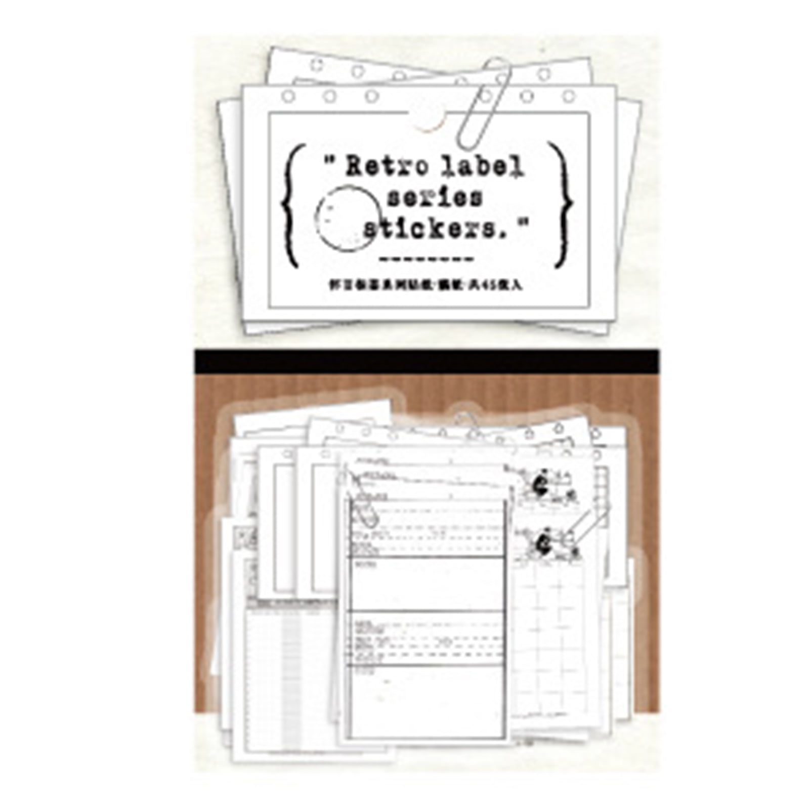 45-Piece Pocket Stickers- Clear Print, Easy to Write, Rich Patterns ...