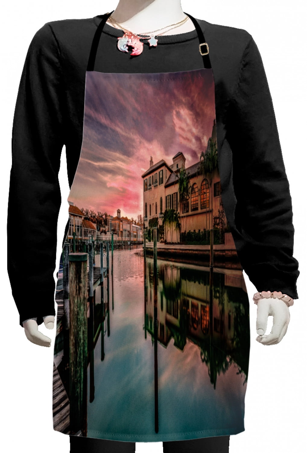 Cityscape Kids Apron, Colorful Sunrise over Venetian Bay Naples Florida ...