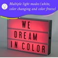 My Cinema Lightbox - DIY Marquee, LED Light, Large Color-Changing Signs ...