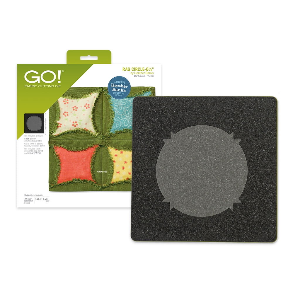 AccuQuilt GO! Rag Circle By Heather Banks Fabric Cutting Die - Walmart.com