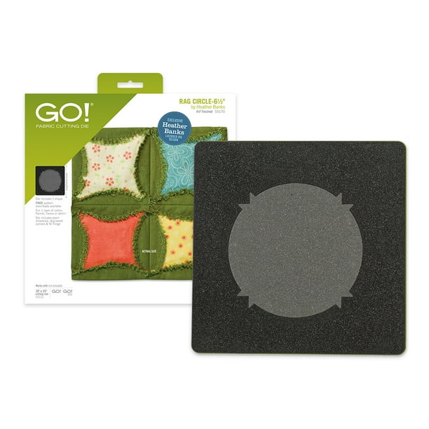 AccuQuilt GO! Rag Circle By Heather Banks Fabric Cutting Die - Walmart ...