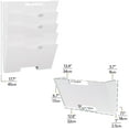 Wallniture Lisbon 5-Tier Wall File Holder Organizer for Office Storage ...