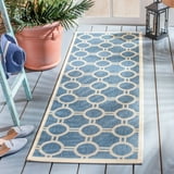 SAFAVIEH Courtyard Ariel Geometric Circle Indoor/Outdoor Area Rug, 5'3 ...
