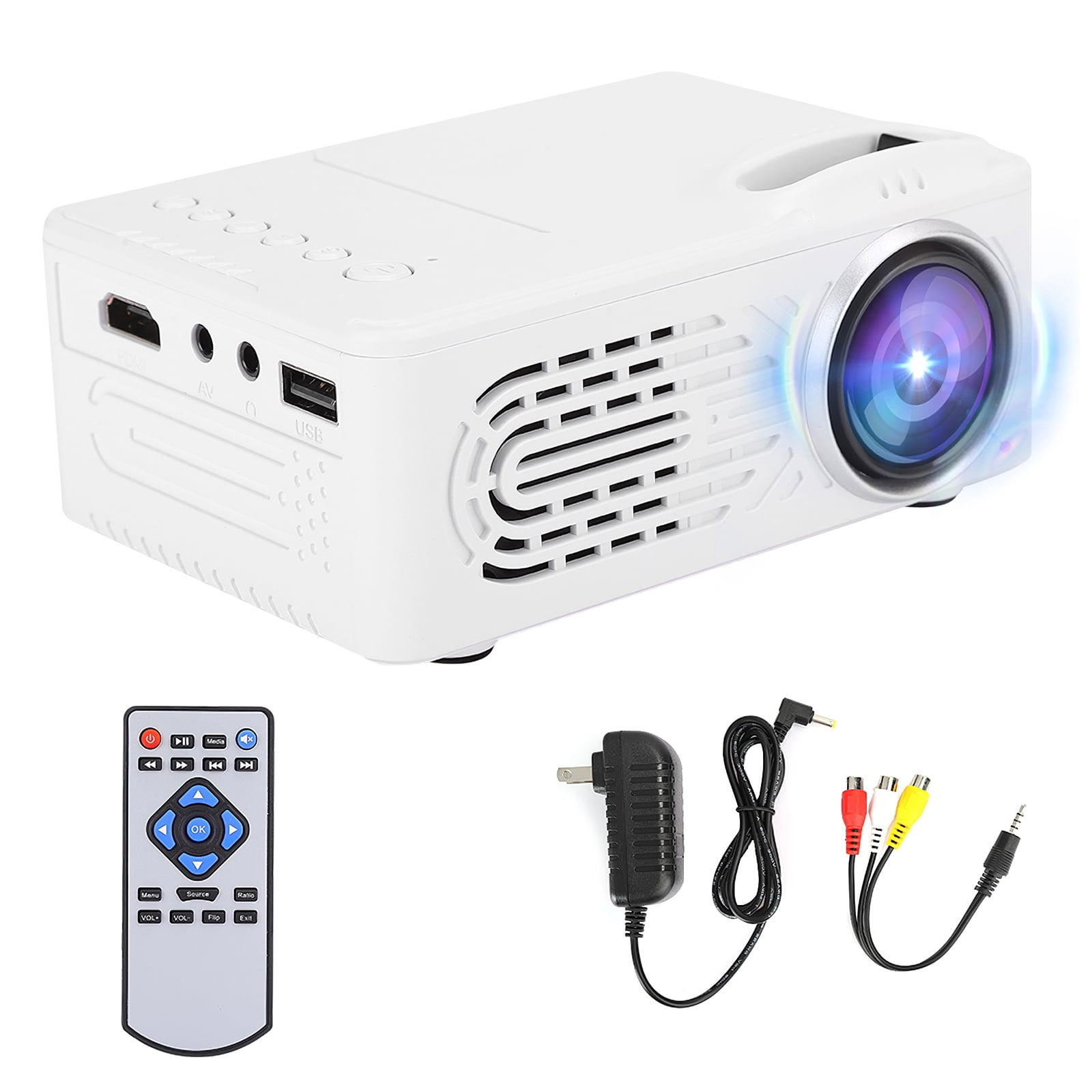 Konesky RD814 Household Projector Portable 1080P High Resolution Movie ...