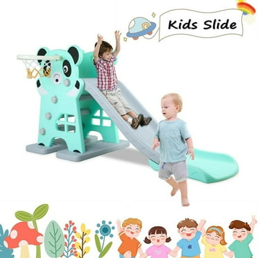 Topbuy 3-in-1 Kids Dolphin Slide Baby Play Climber Slide Set with ...