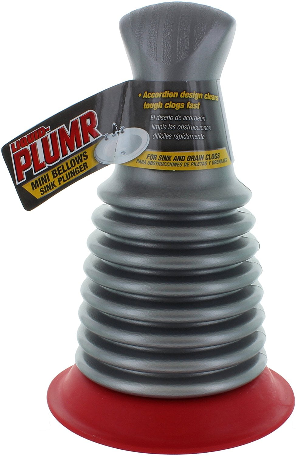 Liquid Plumr Mini Bellows Sink and Drain Plunger -3 Pack- - Walmart.com