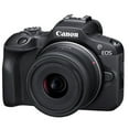Canon EOS R100 Mirrorless Camera, 18-45mm Lens, 64GB, Macro, 2X Len ...