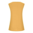 Verugu Women Tank Tops Summer Sleeveless Solid Basic Top Shirt Loose