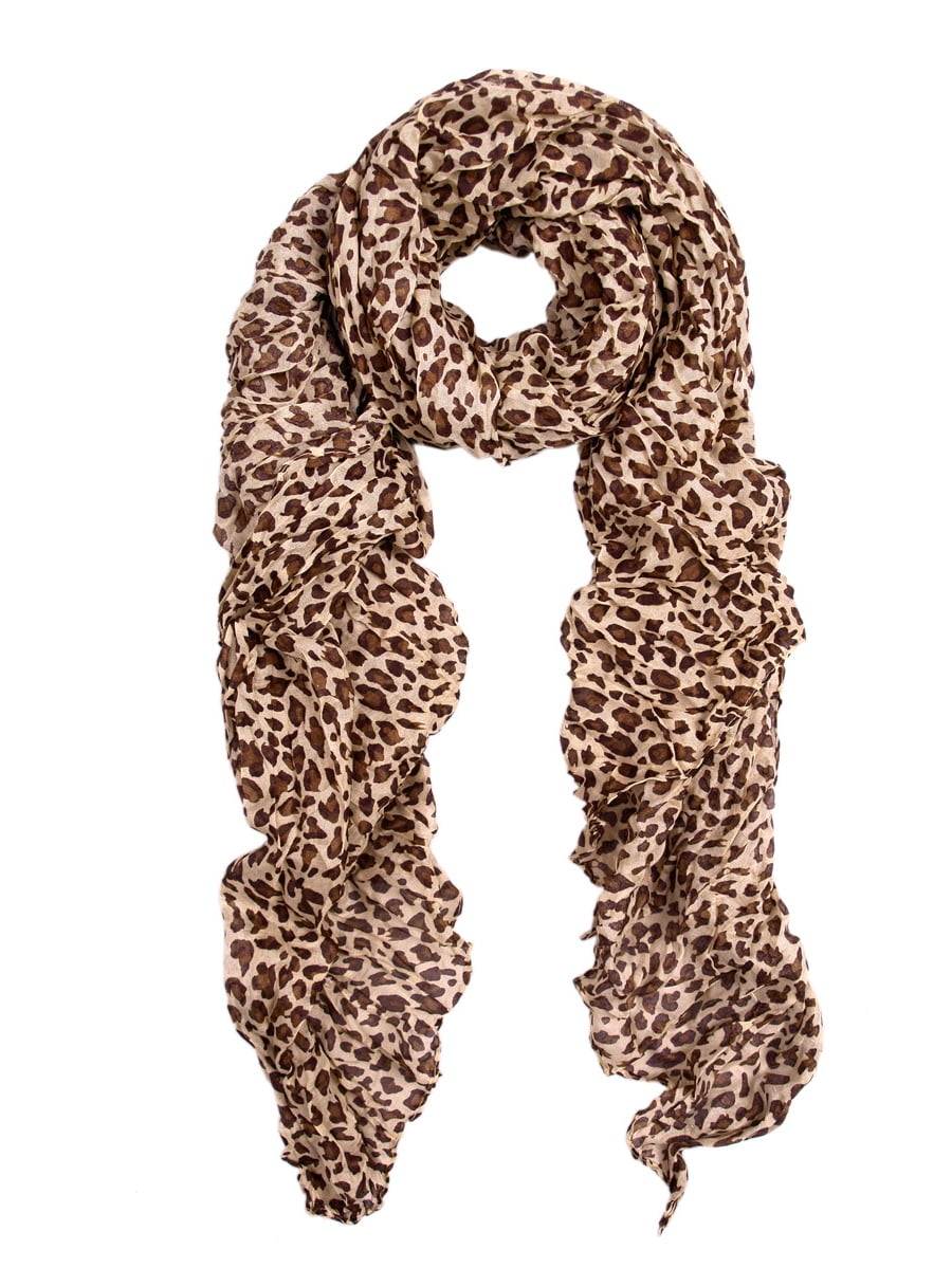 Premium Classic Leopard Animal Print Fashion Scarf - Walmart.com