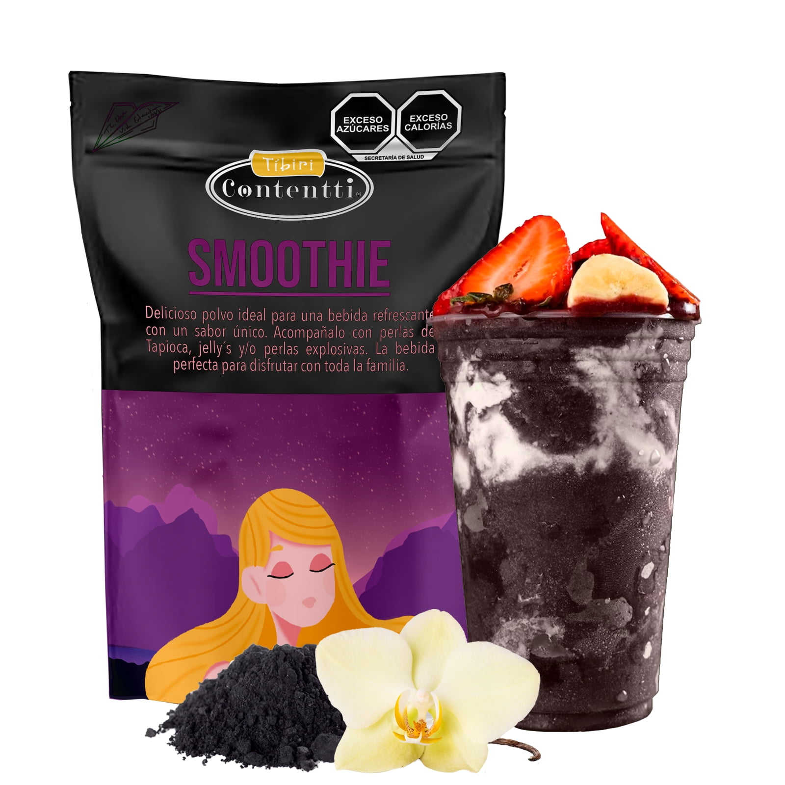 Smoothie Black Carbon 125 g Tíbiri Contentti SMOOTHIES | Bodega Aurrera ...