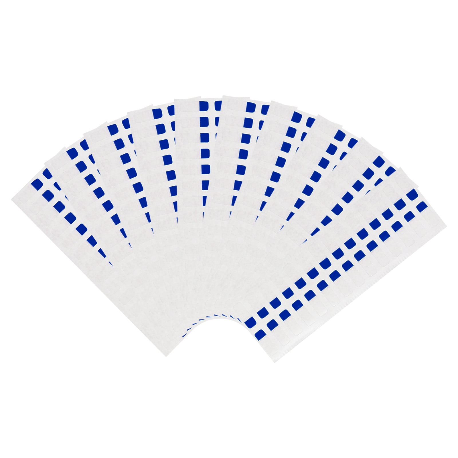 36 Sheets PVC Blue Seal Stickers Rectangular Labels Sheet, 0.8x0.3 Inch ...