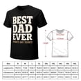 Best Dad Ever Fathers Day Tribute Men's Casual Graphic Tee Short Sleeve ...