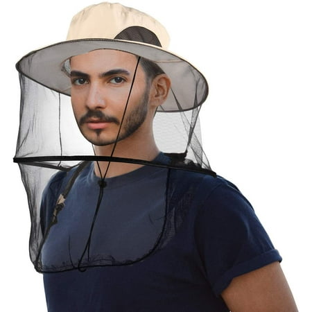 Head Net Hat with Removable Mesh Hidden Netting, Design for Outdoor ...