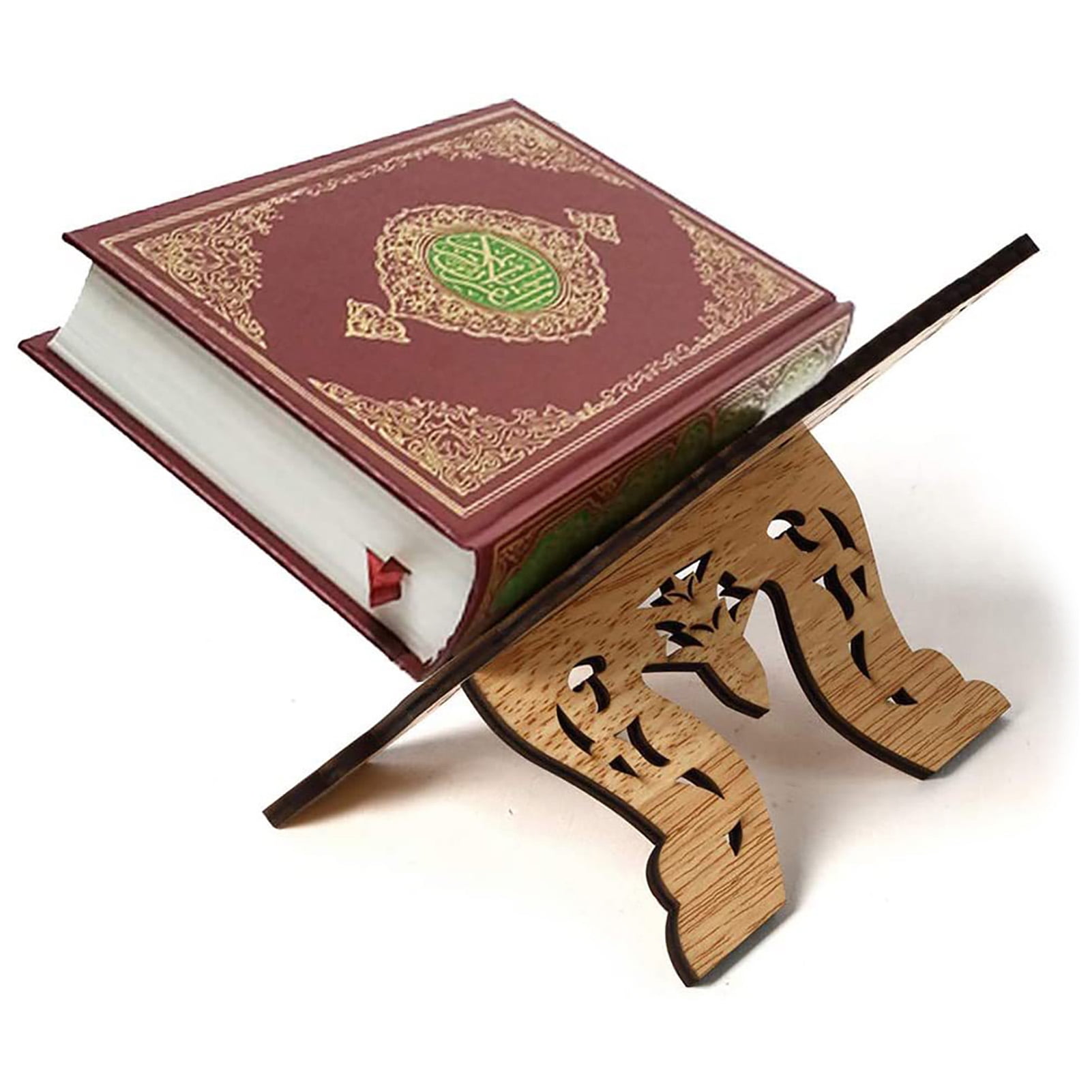 Visland Wooden Eid al-Fitr Islamic Book Shelf Bible Frame Kuran Quran ...
