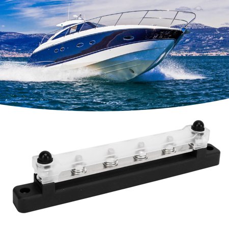 Marine Bus Bar, 6 Post Power Distribution Terminal Block With Dust ...