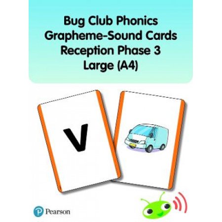 Bug Club Phonics Grapheme-Sound Cards Reception Phase 3 Large (A4 ...