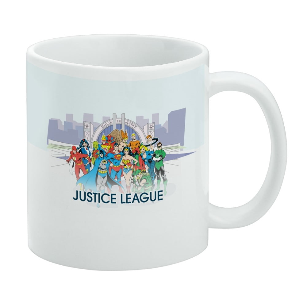 Justice League Hall of Justice White Mug - Walmart.com