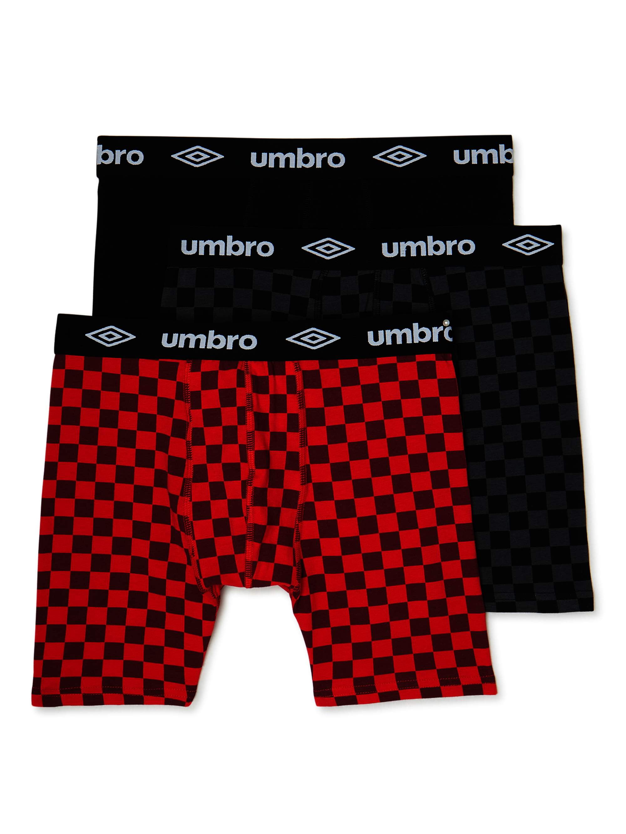 Umbro Men's 3PK Cotton Stretch Boxer Brief - Walmart.com