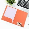 Selrti A4 Double File Folder Color-Coded Paperwork Organizer Double ...