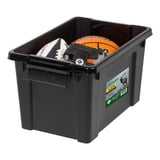IRIS USA, Remington 5 Gallon Lockable Storage Totes with Lids, Green ...