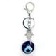 Evil Eye Glass Hamsa Hand Keychain Key Ring Hand Lucky Charm Kabbalah Nazar New - Walmart.com