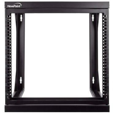 NavePoint 18U Server Rack with Swing Gate - 18U Wall Mount Rack for 19 ...