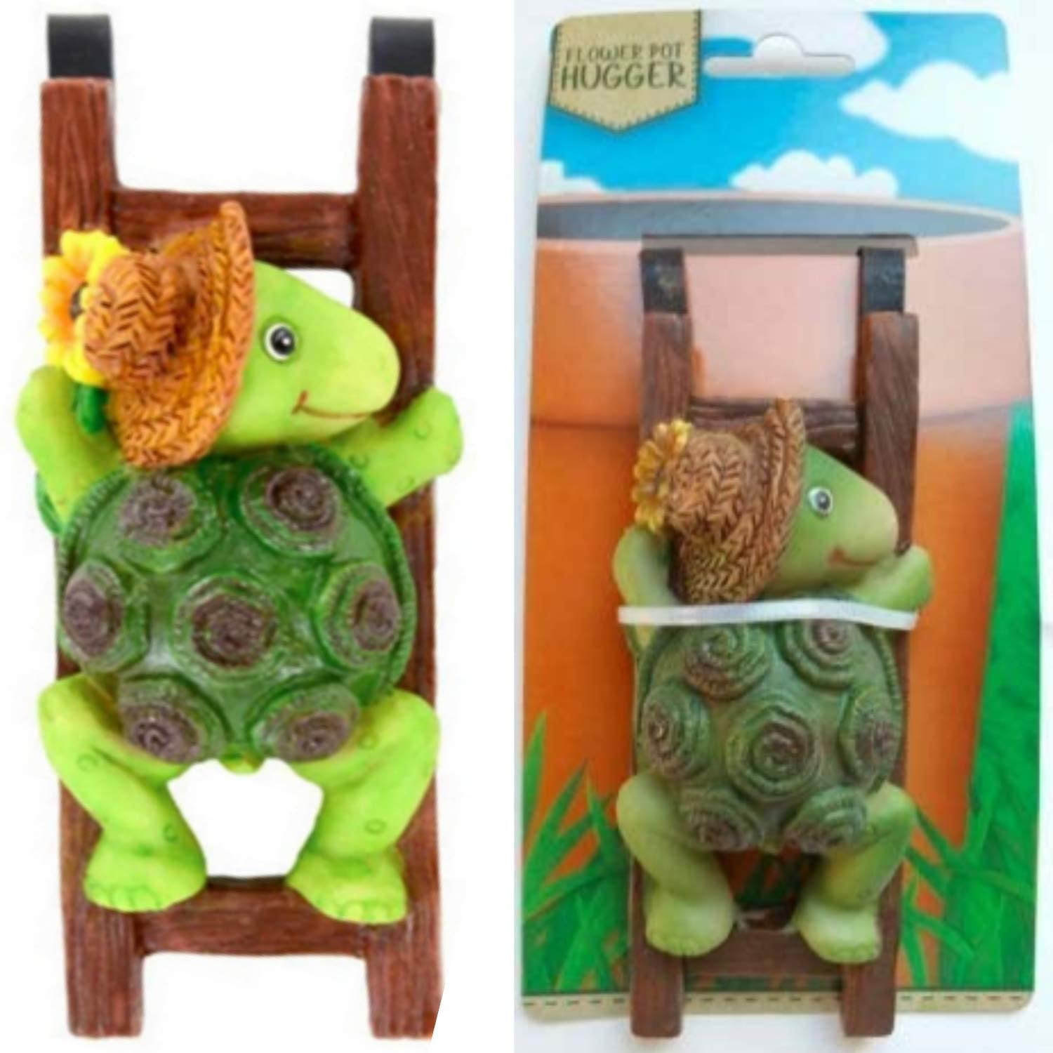 Flower Pot - Hugger Figurine - Turtle (4 Pcs) Garden Decor - Get All ...