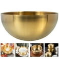 MRLESS Gold Stainless Steel Salad Mixing Bowls 20cm - Nesting Snacks ...
