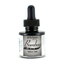 Dr. Ph. Martin's Bombay India Ink Calligraphy Set, 1.0 Oz., Black with ...