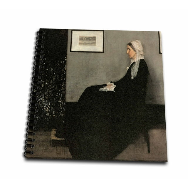 3dRose Whistlers Mother Arrangement in Grey and Black by James Abbott ...