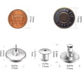 12 Sets 0.67 in/17mm,Jean Button Replacement,Extra Buttons to Tighten ...