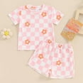 Baby Girl Comfortable And Breathable Set Cute Cartoon Printed Short ...