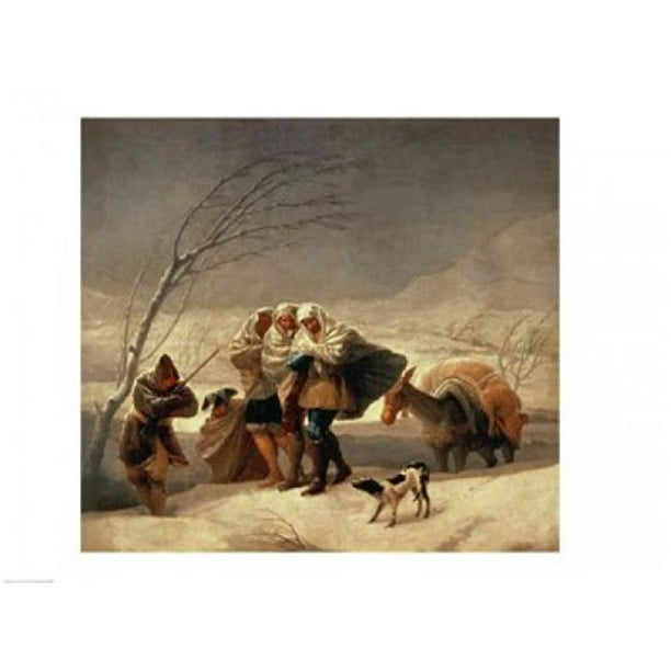The Snowstorm 1786-87 Poster Print by Francisco De Goya - 24 x 18 in ...